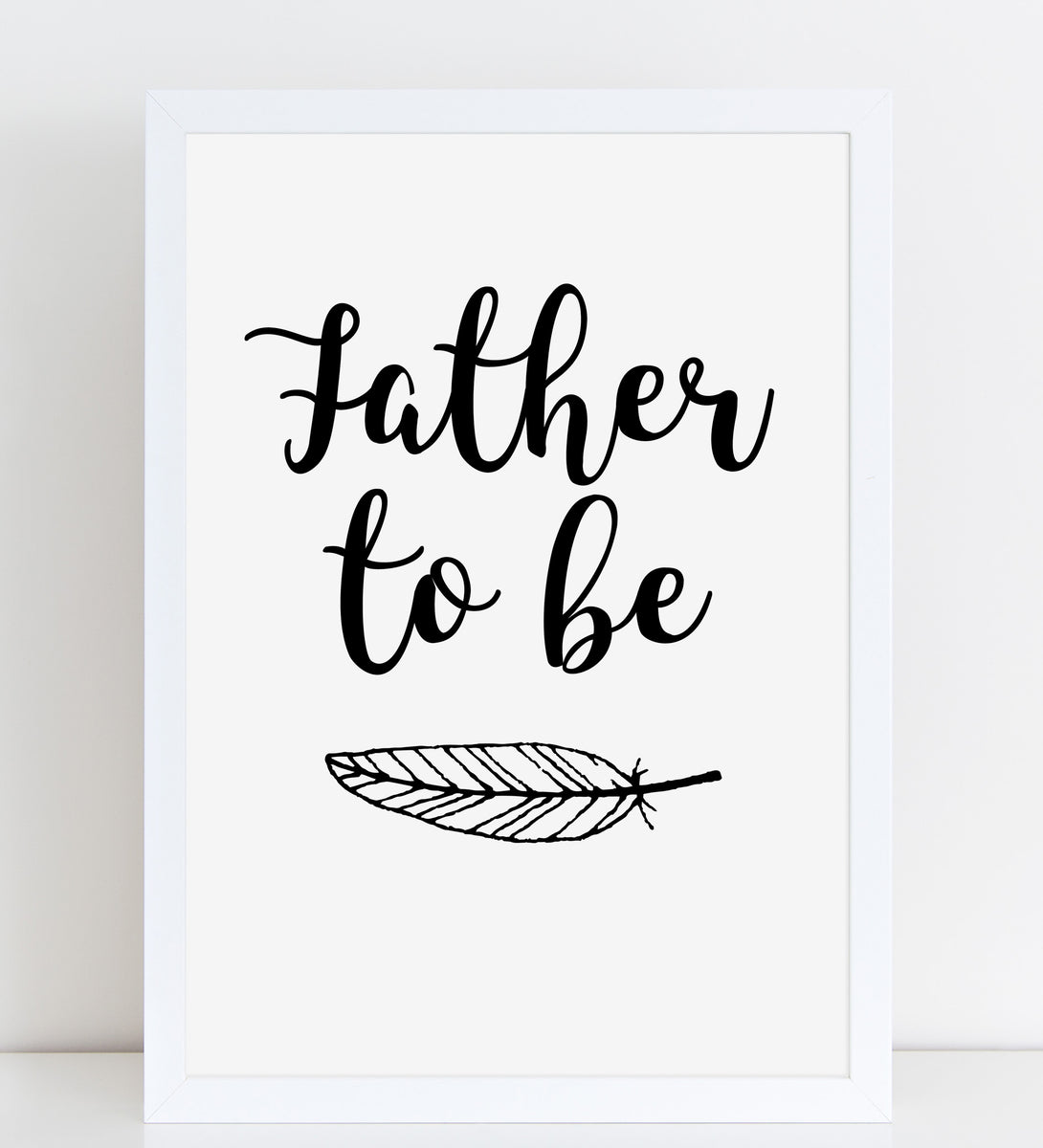 Fathers Day Print 'Father To Be' Poster Pregnancy Gift – The Little ...
