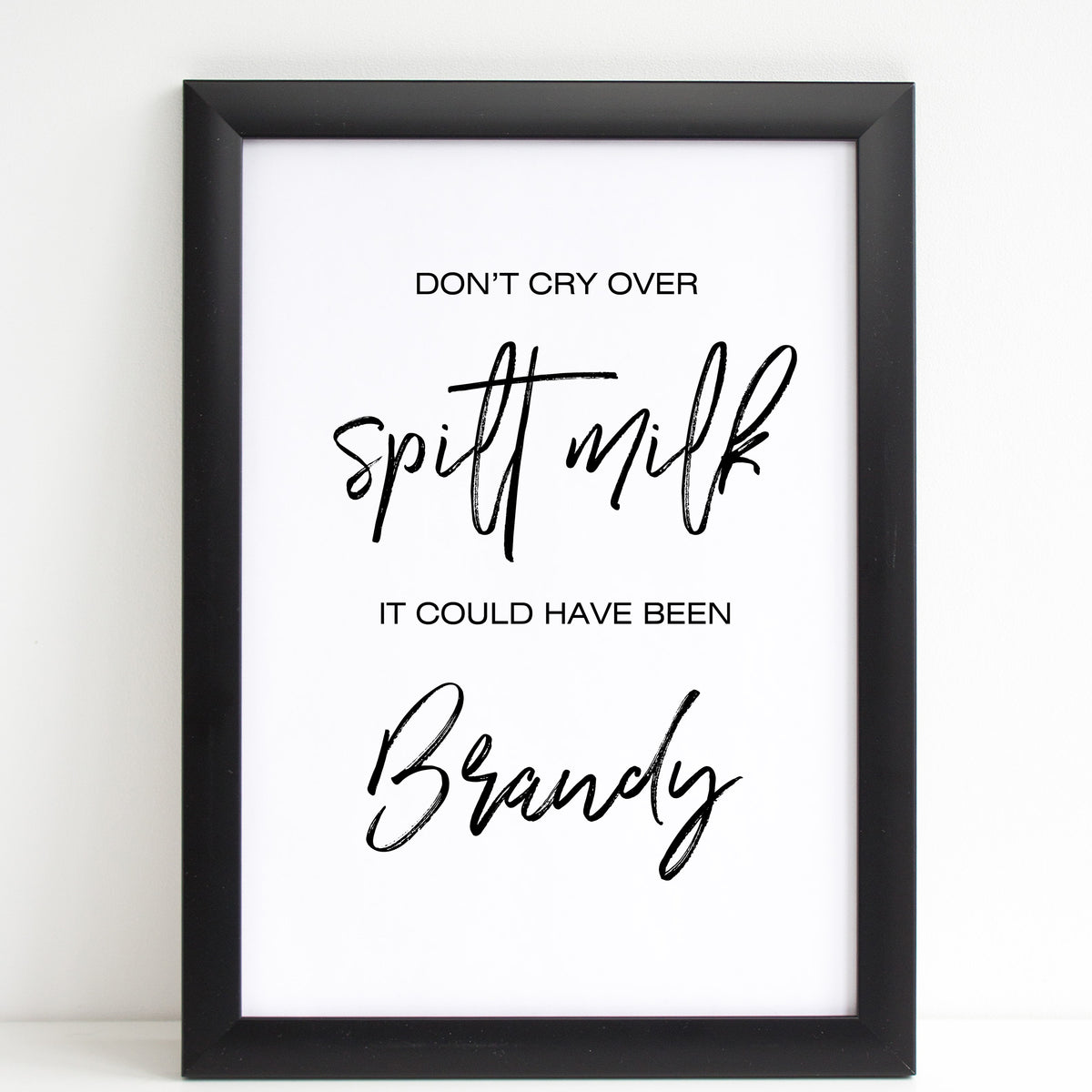Fathers Day Print Funny Brandy Quote, Kitchen Poster Gift for Dad – The ...