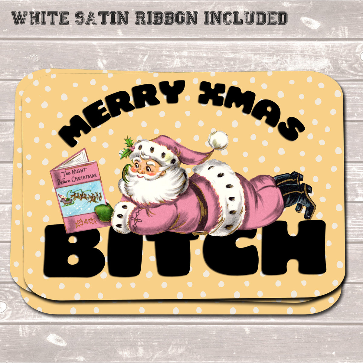 Rude Christmas Gift Tags, Merry Xmas Bitch, Present Accessories (Pack ...